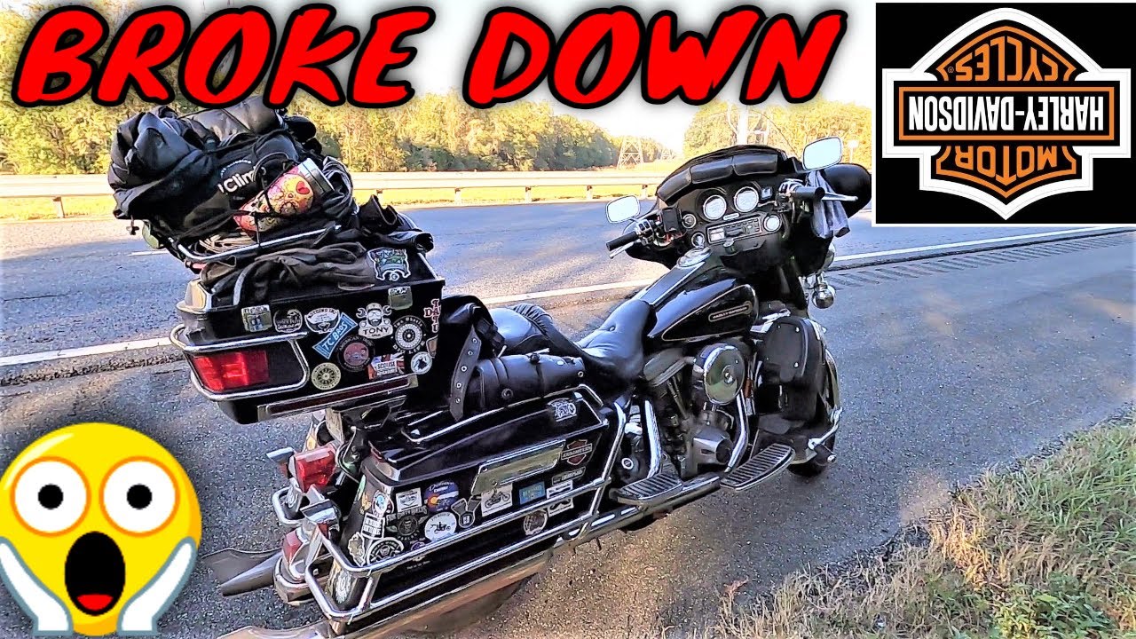 BROKE DOWN On My 1998 HARLEY Davidson ELECTRA GLIDE 600 Miles From HOME ...