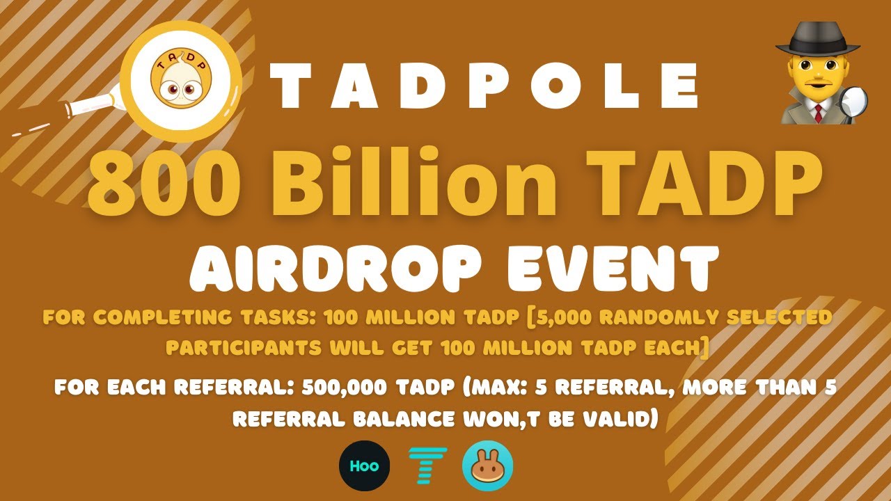 New airdrop: TadPole (TADP) | Total Reward: 800 Billion TADP - YouTube