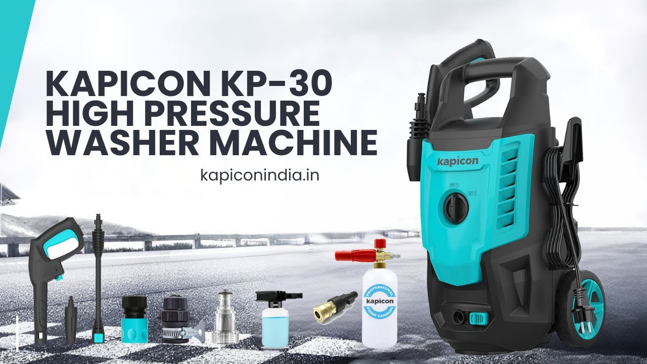 Kapicon KP-30 Portable High Pressure Car Washer Machine (Updated Model ...