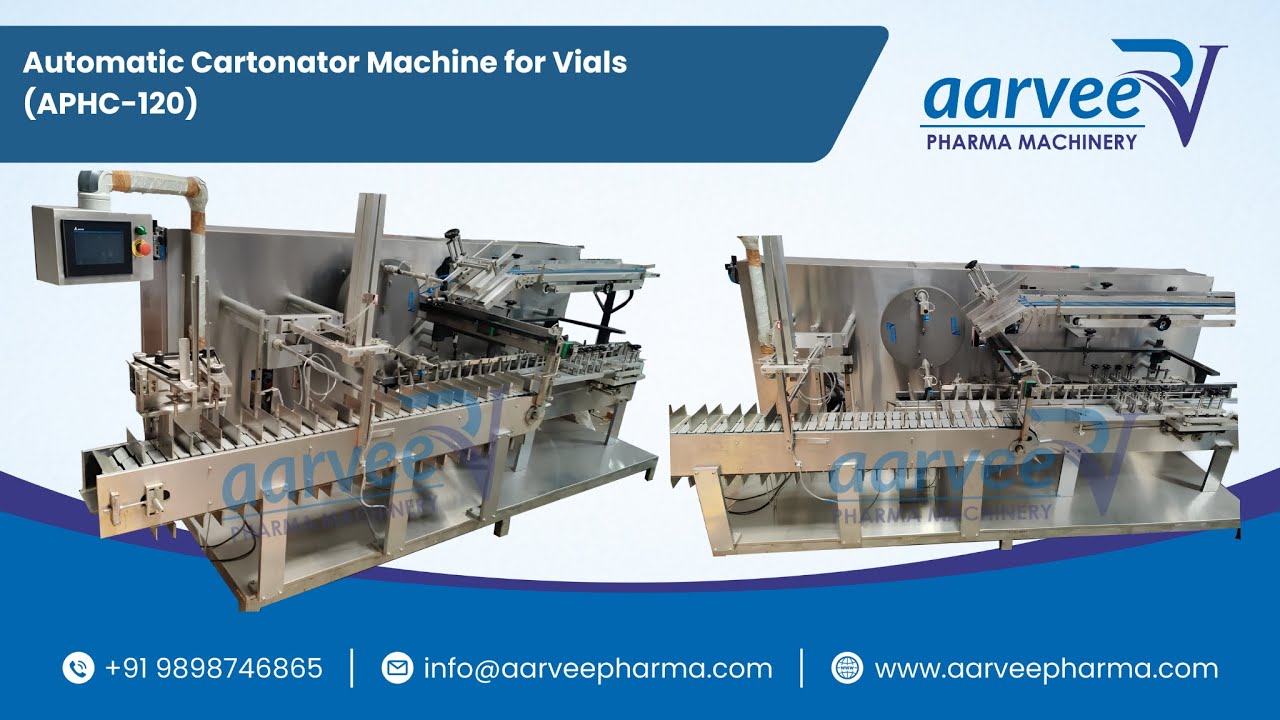 Vial Cartonator Machine | Pharmaceutical Cartoning Machine - YouTube