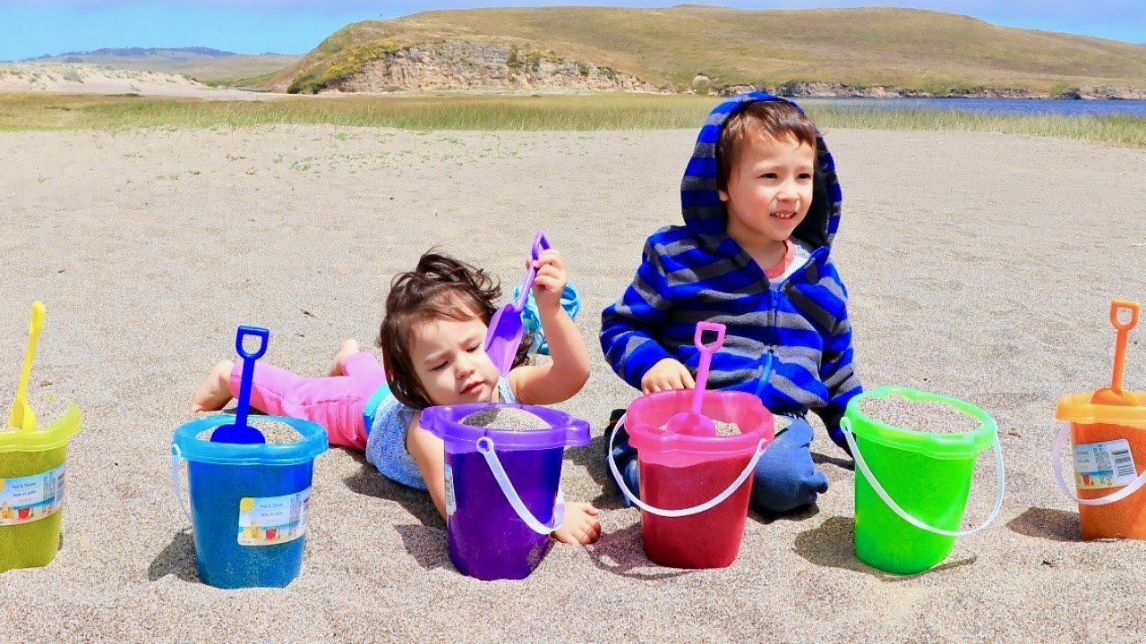 Learn Colors with Shovel Toys for Kids and Babies / Toddlers Playing at ...