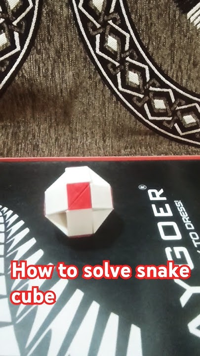 How to solve snake cube // snake cube solve #puzzle #shorts - YouTube