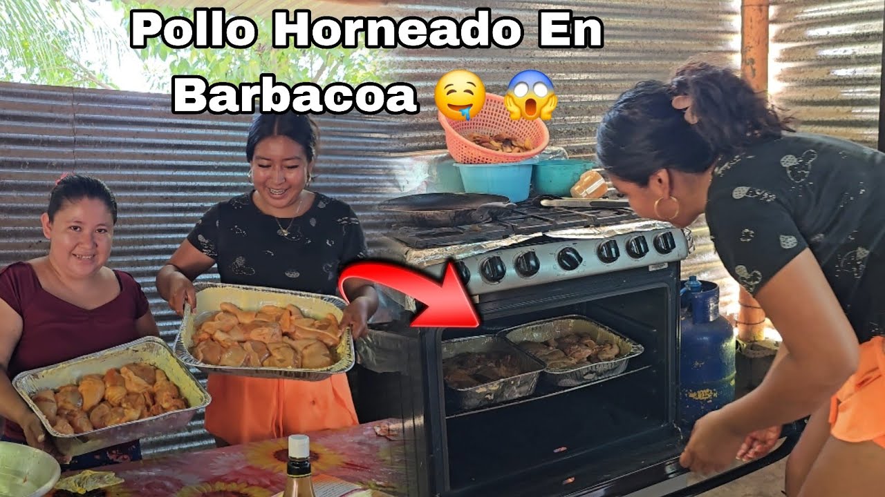 😱Eliza Prepara Este Rico Pollo Horneado En Barbacoa 😋🤤 - YouTube
