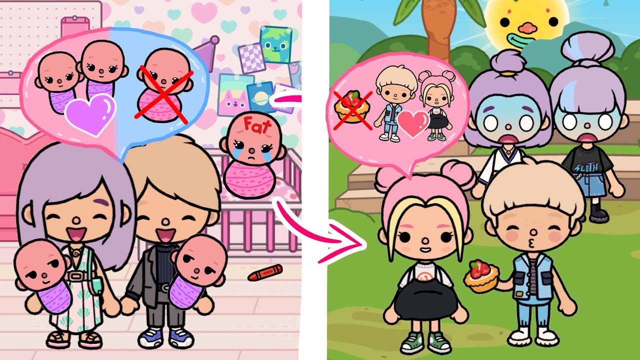 Nobody likes me BECAUSE I AM FAT😭/Toca sad stories😭/ Toca boca😉 - YouTube