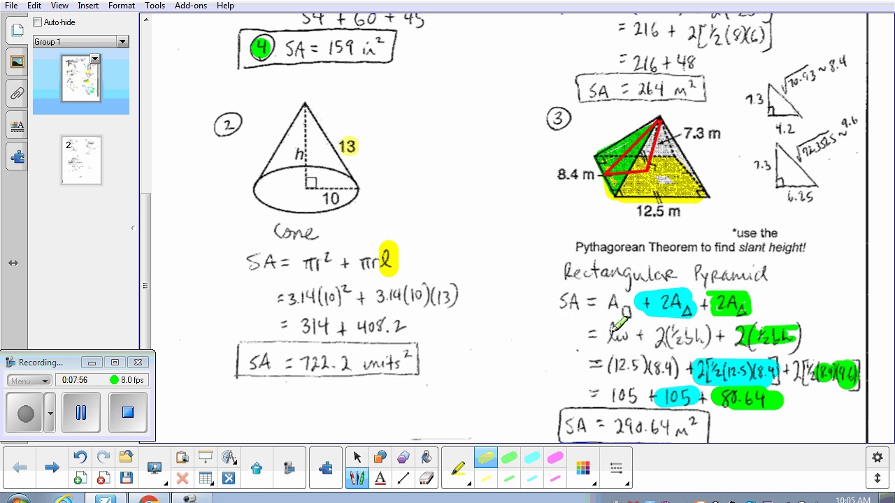 M7H Surface Area Formulas - YouTube
