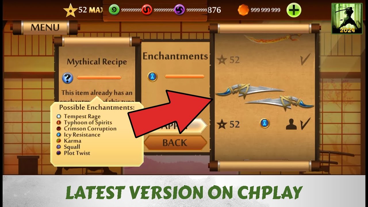 Cách Mod Shadow Fight 2: Level 52, Full (Coins, Gems, Enchants, Set ...