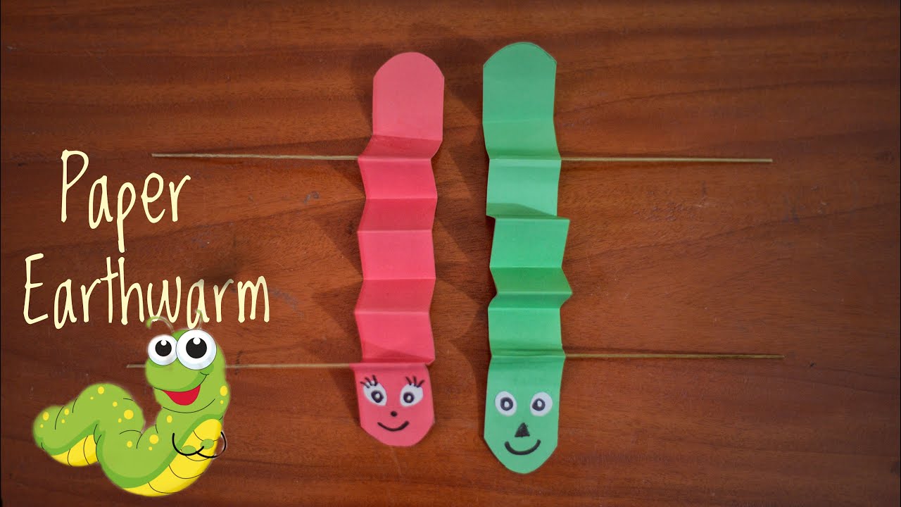 DIY Paper Toys/ Paper Worm/ Easy Paper Crafts - YouTube