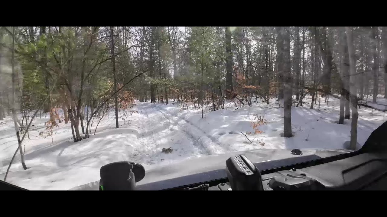 Trail Rider 570 Snow wheeling working my machine - YouTube
