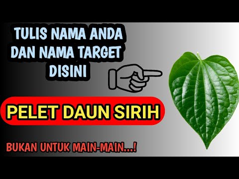 PELET DAUN SIRIH || ilmu pelet paling ampuh - YouTube