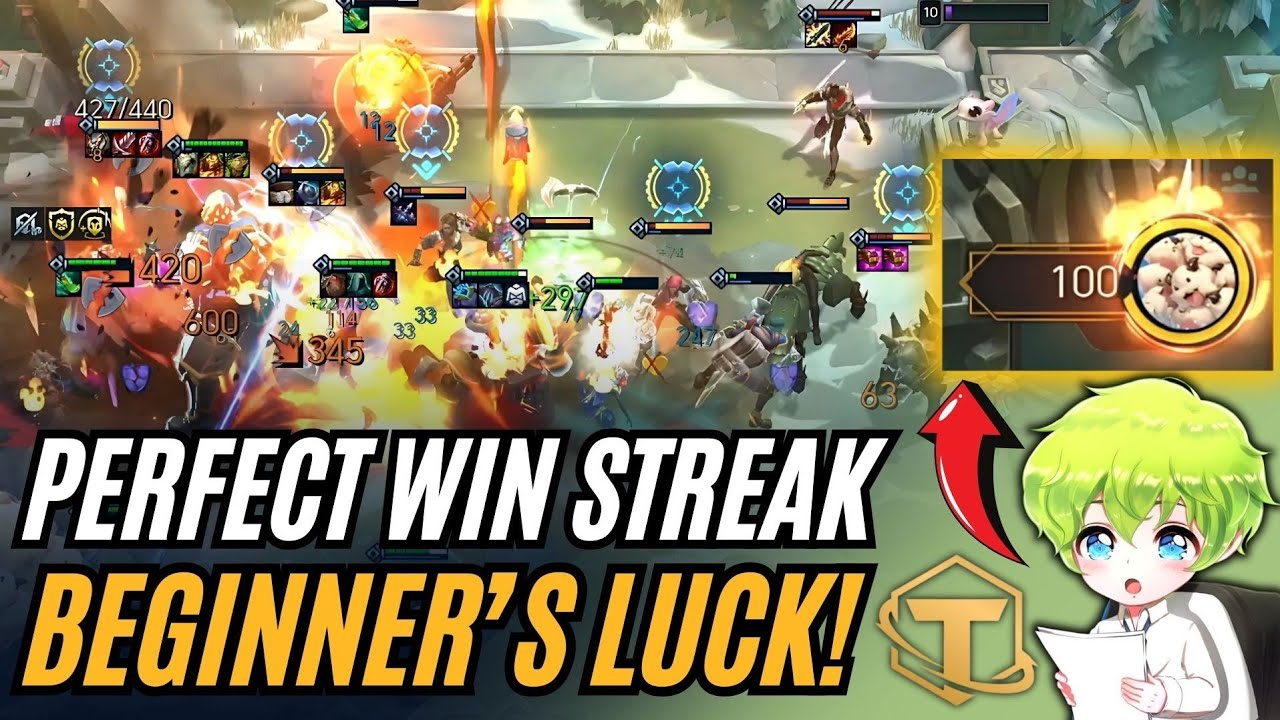 롤체 뉴비에 운빨로만 HP 100으로 이기는법 How to Win with Pure Luck and 100 HP as a TFT ...