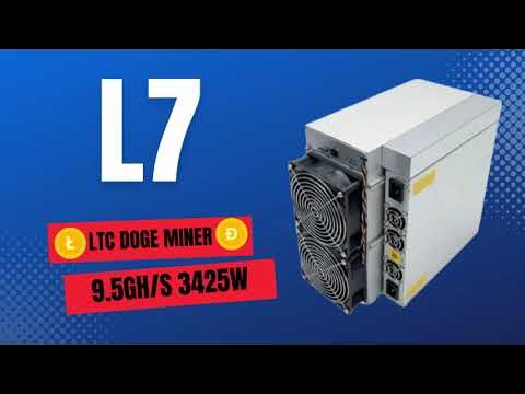 Bitmain Antminer L7 9500M LTC DOGE Miner - YouTube