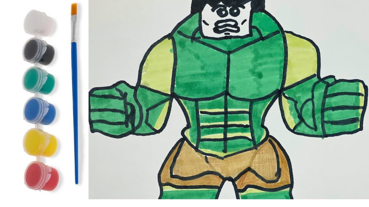 How To Draw Cartoon Hulk - YouTube