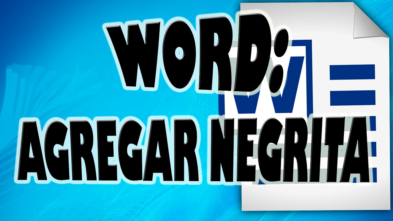 Negrita: Como Usar Correctamente la Negrita y sus Opciones en Word ...