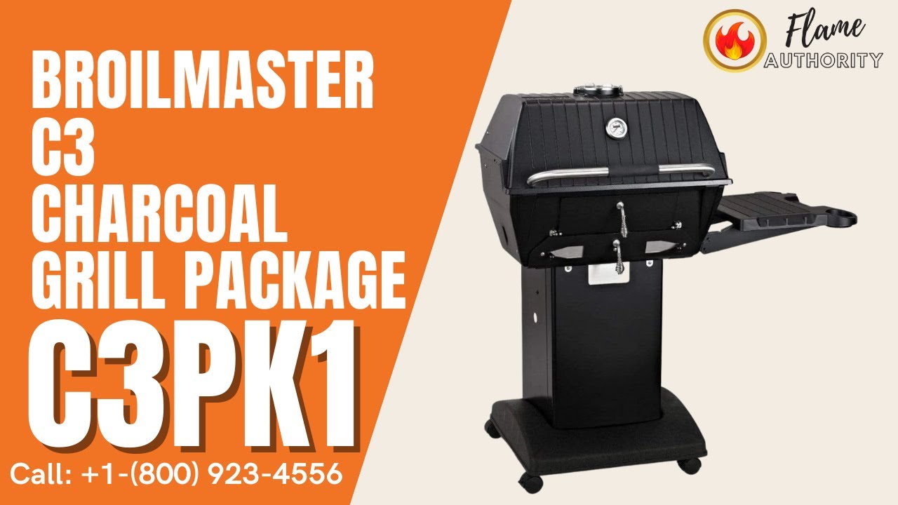 BroilMaster C3 Charcoal Grill Package C3PK1 - YouTube