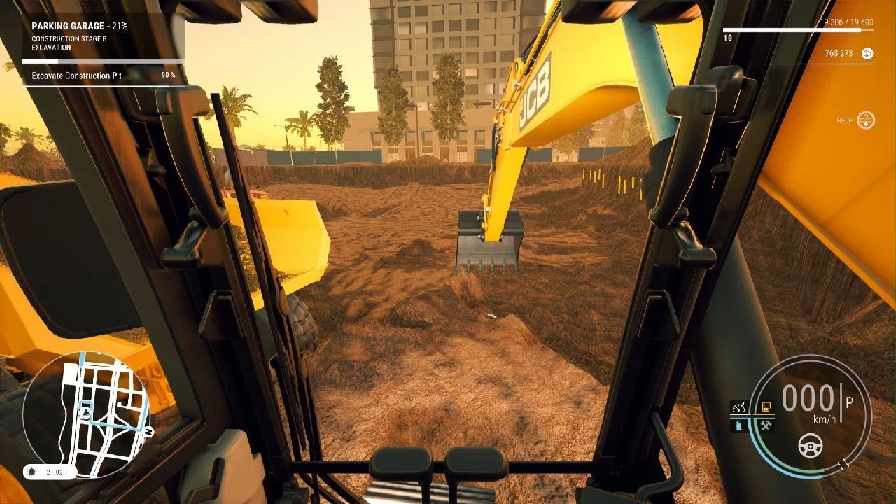 Construction Simulator JCB 220X excavator loading Cat 745 ADT (PS5 ...