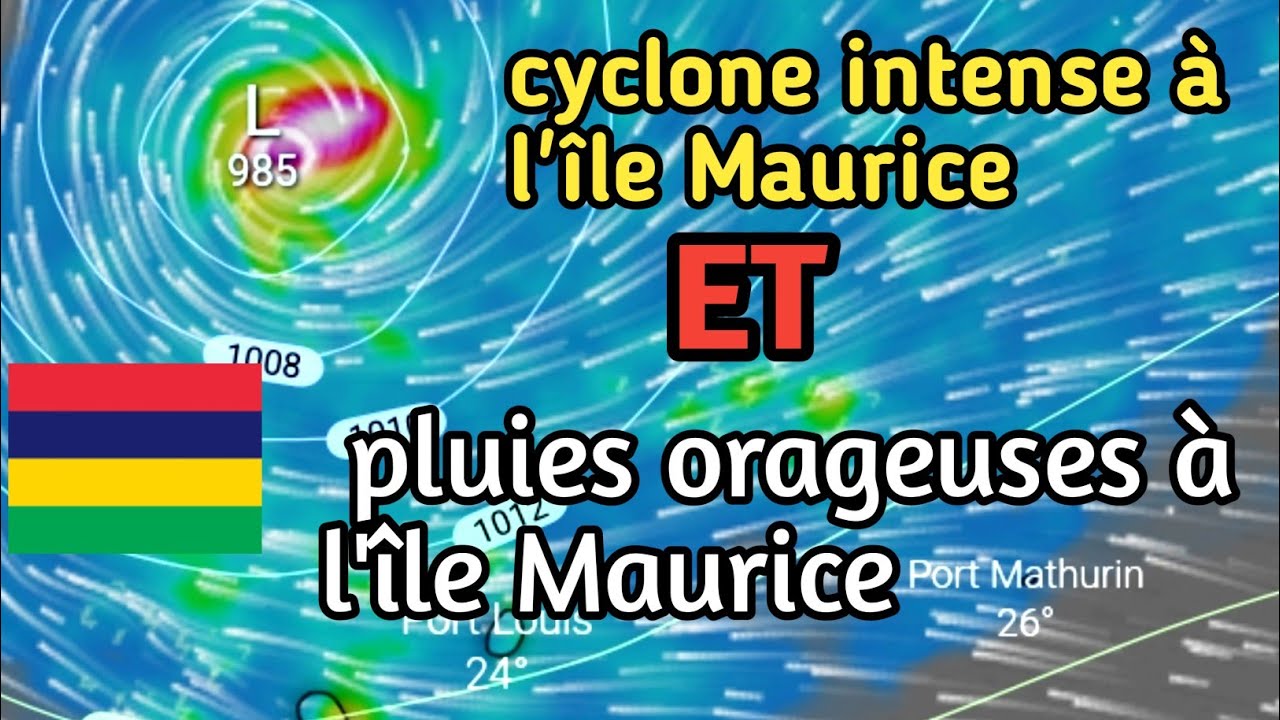 cyclone intense attendu sur l'ile maurice🌀⚠|| Meteo Today Pour Maurice🌧 ...