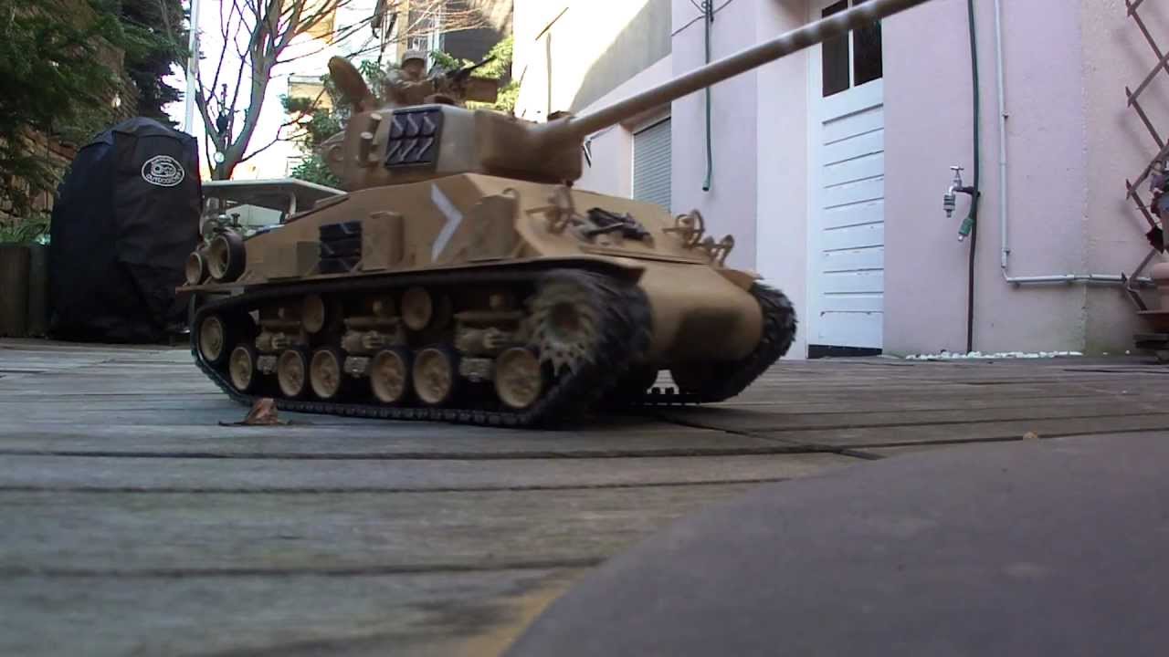 RC Panzer, Tamiya 56032 Super Sherman M-51, Panzer, Tank - YouTube