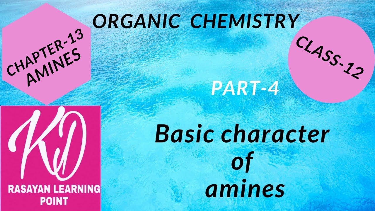 Basic Character of Amines - YouTube