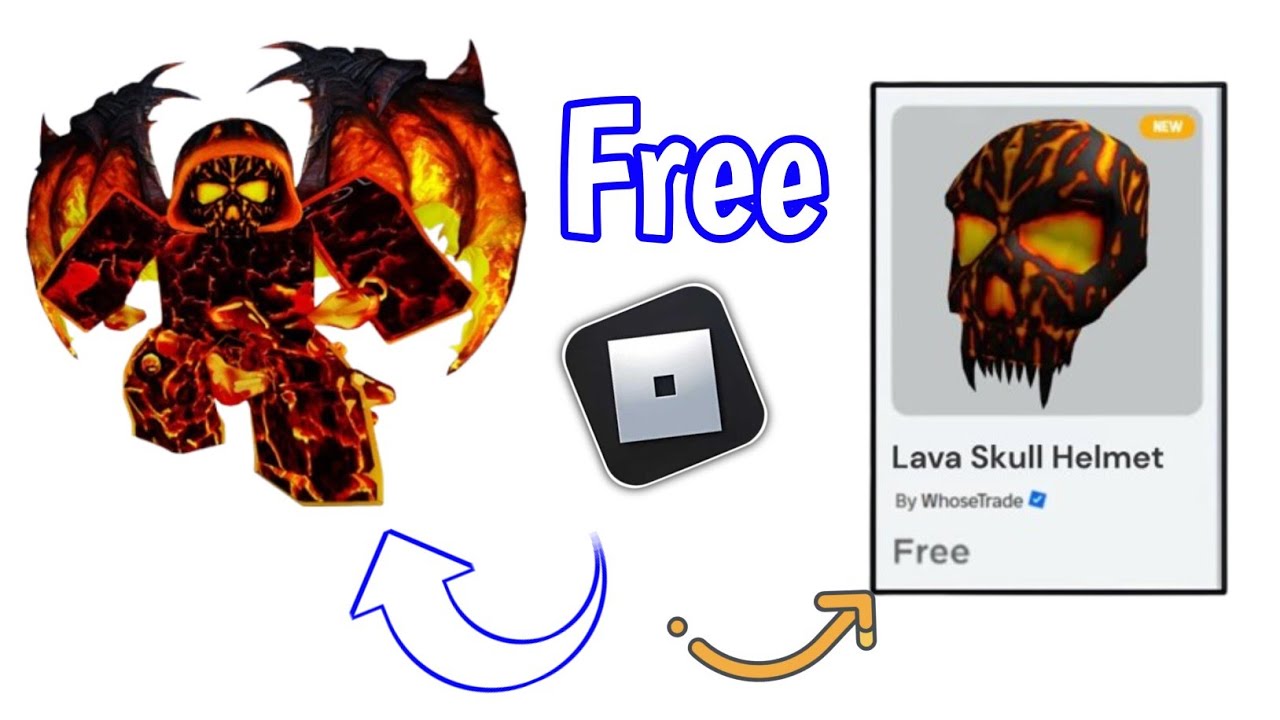 HURRY 😲! How to Get Free Lava Skull Helmet Items in Roblox New update ...