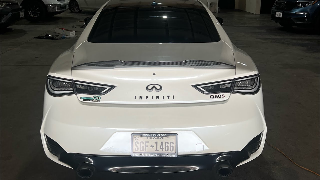 How to do clear tails on Q60 - YouTube