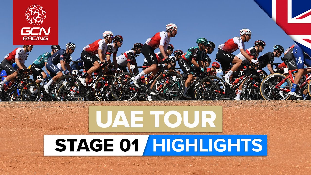 First World Tour Sprint Of The Year! | UAE Tour 2022 Stage 1 Highlights ...