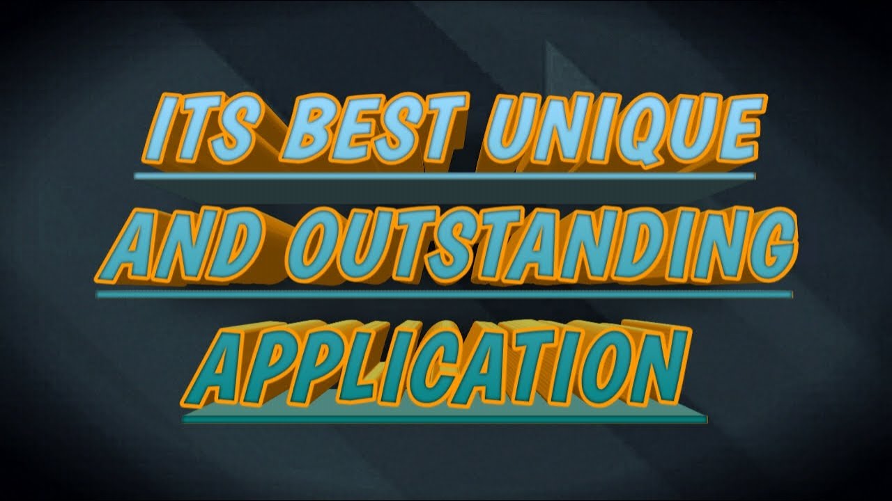 ITS BEST NEW UNIQUE AND PERFECT APPLICATION FOR ANDROID - YouTube