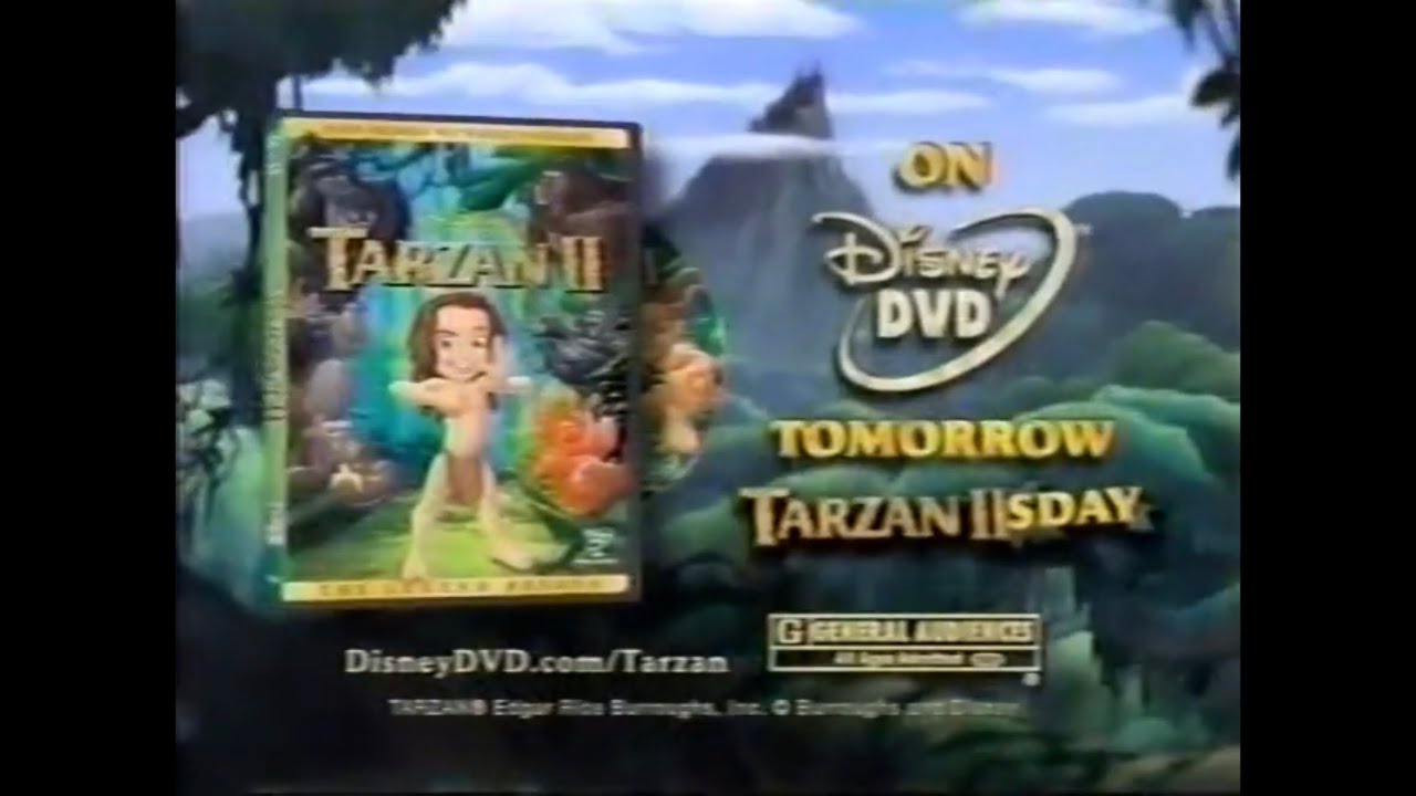 "Disney’s Tarzan II: The Legend Begins" on Disney DVD short commercial ...