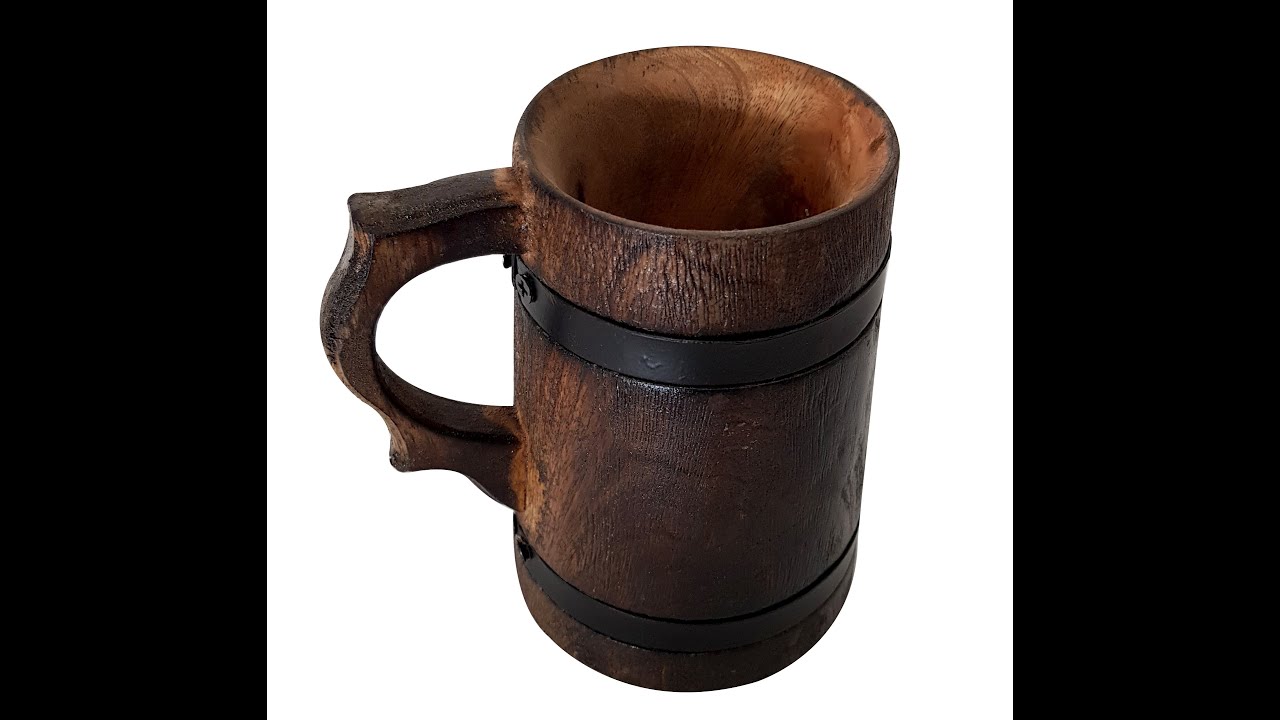 collectiblesBuy Ancient Wooden Beer Mug Tankard Stein Crafted Coffee ...