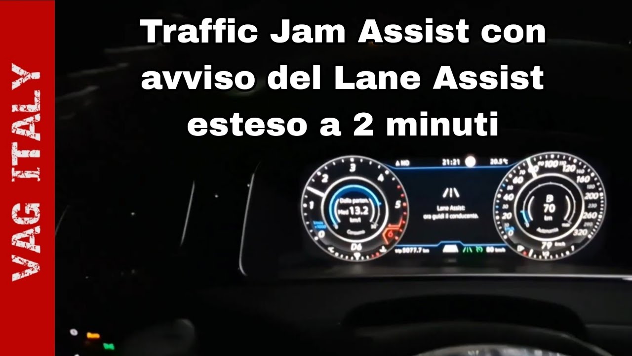 Traffic Jam Assist con avviso del Lane Assist esteso a 2 minuti su VW ...