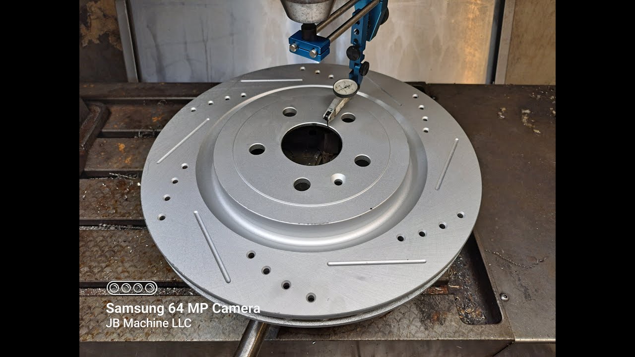 Boring the rotor for a larger ID - YouTube