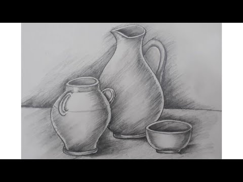 Still life- pencil shading Object drawing . - YouTube