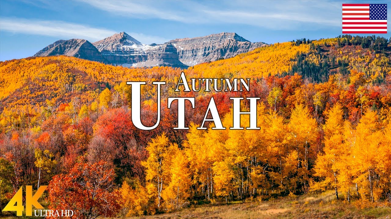 Autumn Utah 4K Ultra HD • Stunning Footage Utah, Scenic Relaxation Film ...