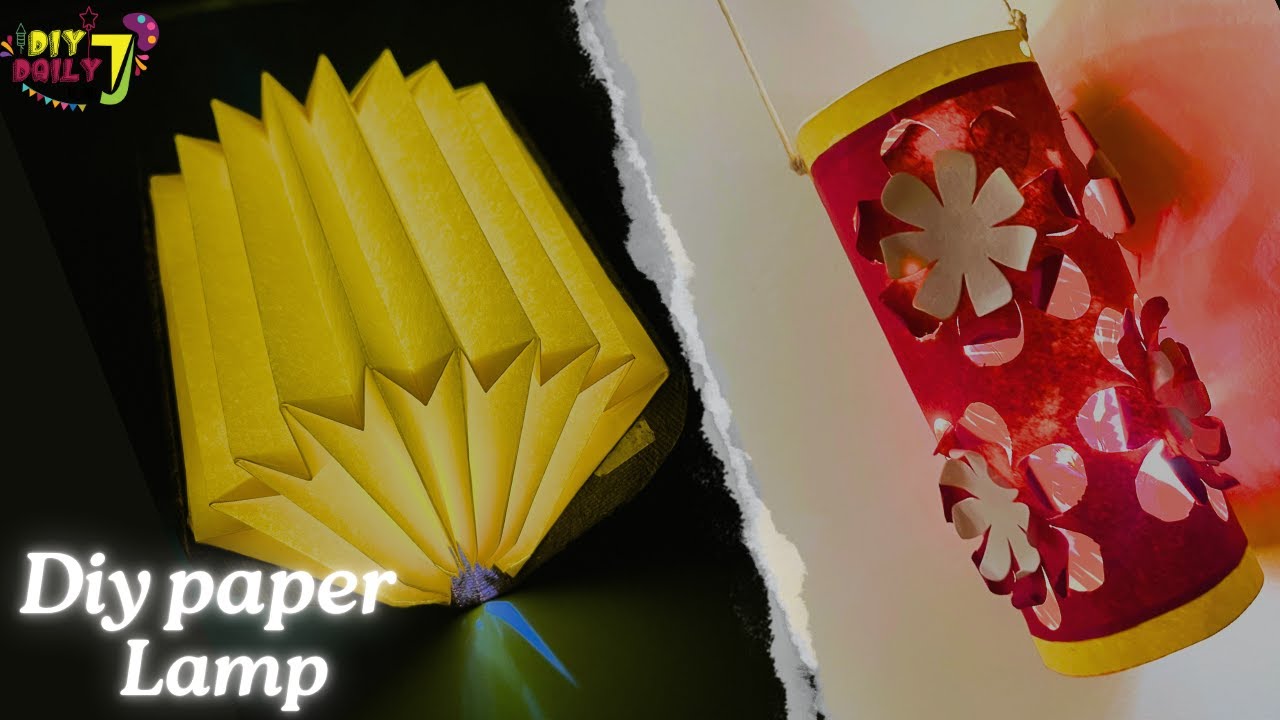 Making A Stylish Handmade Paper Lamp with @aesthetiq1111 - YouTube
