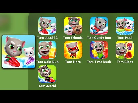 Talking Tom Jetski 2 - Gameplay Walkthrough - Ride and race for fun (iOS,Android)