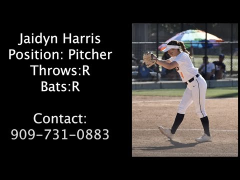 Jaidyn Harris Right Handed Pitcher 2022 - YouTube