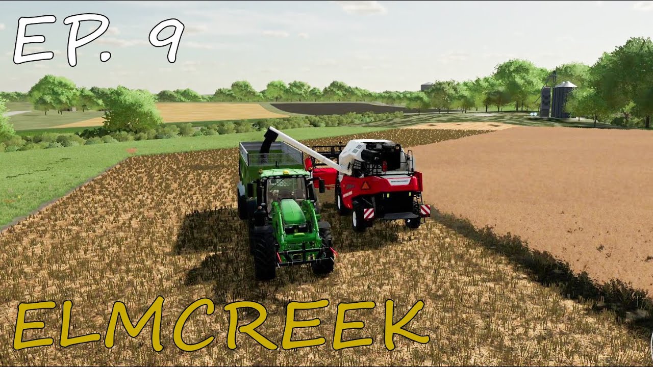 Finally Harvesting My Canola - Ep. #9 | Elmcreek - FS 22 - YouTube