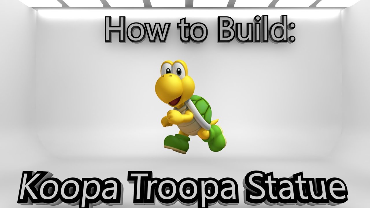 Minecraft: How To Make A Koopa Troopa Statue - YouTube
