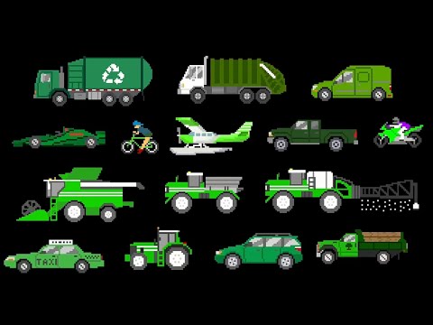 Green Vehicles - (@The Kids' Picture Show) - YouTube