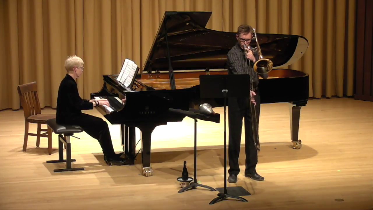 F. Jane Naylor: Be Strong and Strengthened for trombone and piano - YouTube