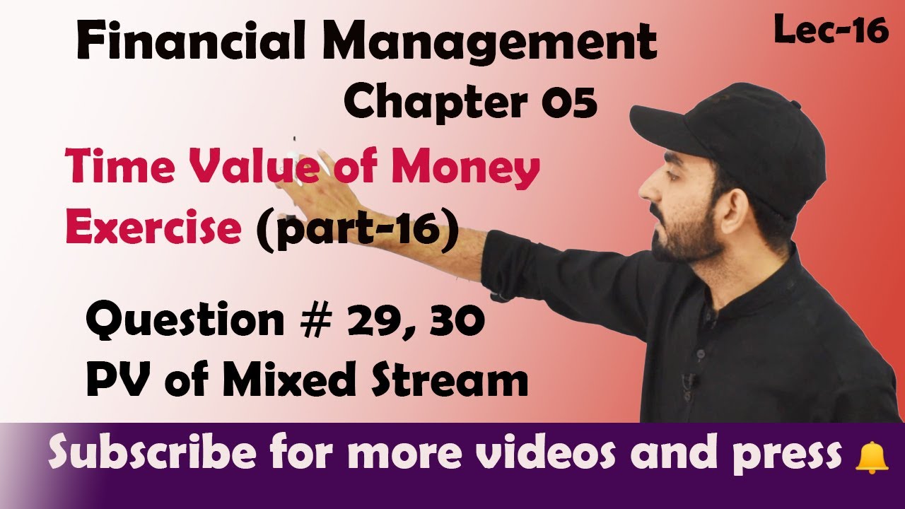 #16 Time Value of Money Exercise (Part-16) | Financial Management ...