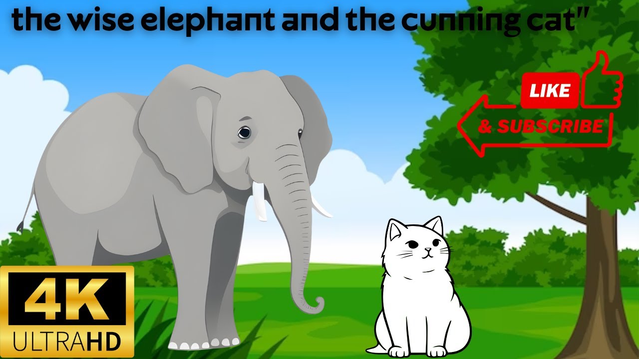 The Wise Elephant and the Cunning Cat"|short moral story|bedtimes for ...