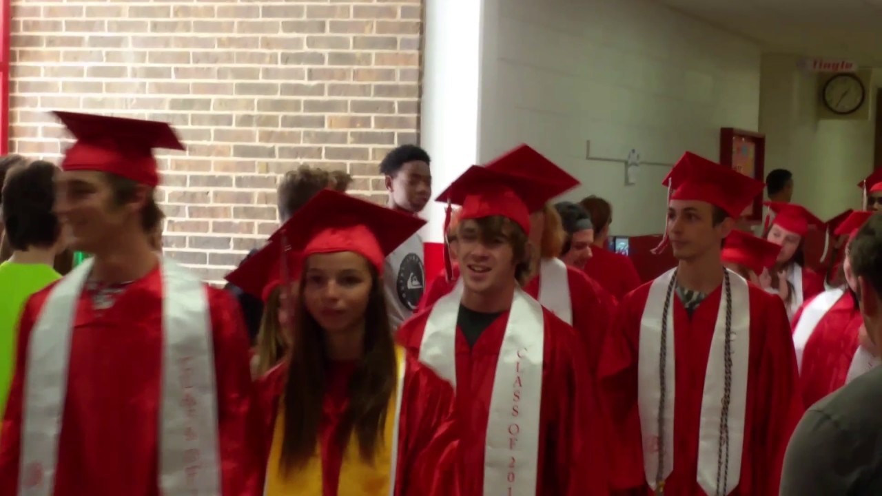 2017 Crestview High School Senior walk Part 2 - YouTube