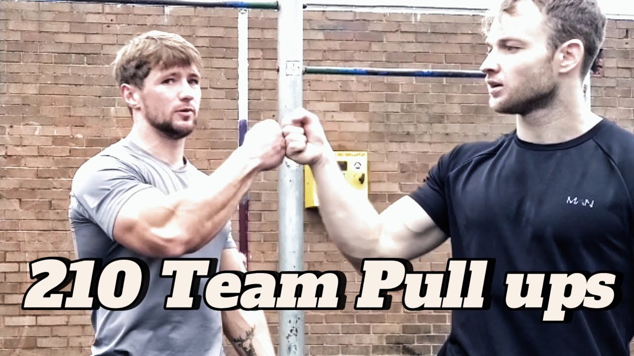 210 team pull ups with @KES92 Pyramid pull ups 20 to 1 - YouTube