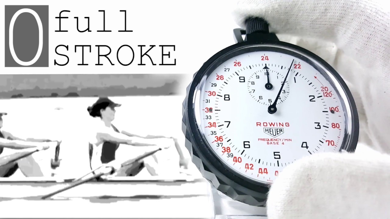 stopwatch HEUER ref. 403.914 (rowing) : how to read the dial - YouTube