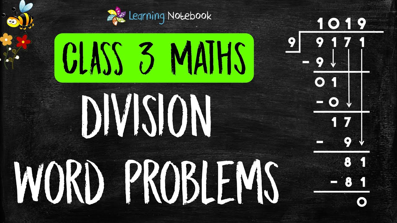 Class 3 Maths Division Word Problems YouTube Class 3 Maths Division Word Problems YouTube