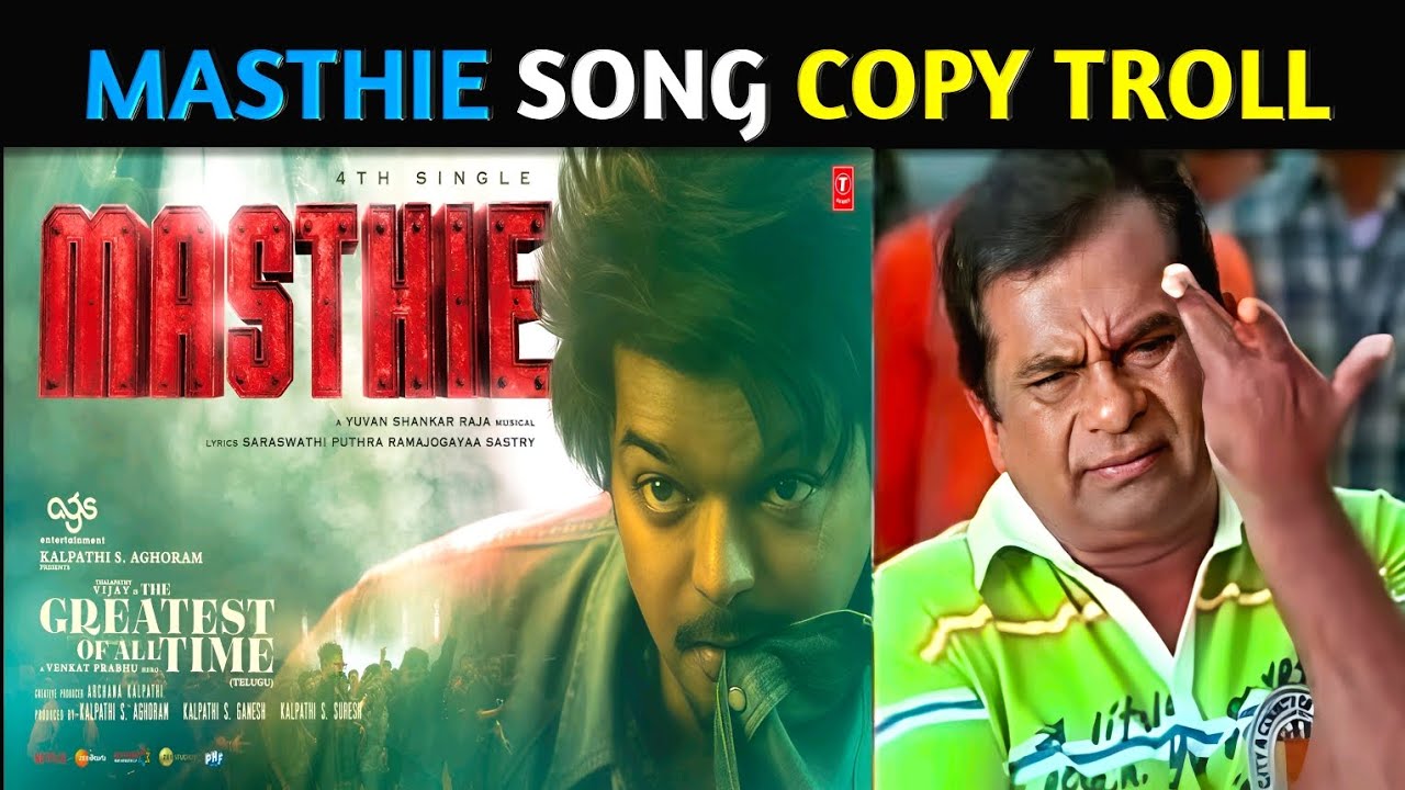 Masthie song copy troll || masthie song || Thalapathy Vijay ||Trolls ...