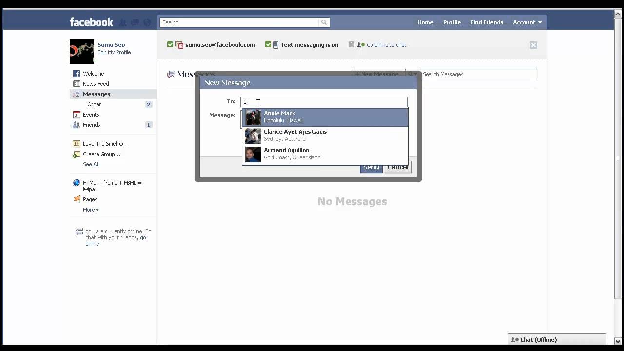 How to setup your facebook email account video - YouTube