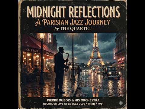 Pluie sur Paris ☔🌙 Smooth Sax Jazz | Rainy French Cafe Night Vibes