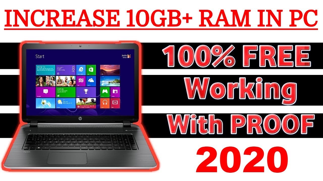 Increase 10GB+ RAM in Any PC / LAPTOP At Zero Cost With Proof 2020 ...