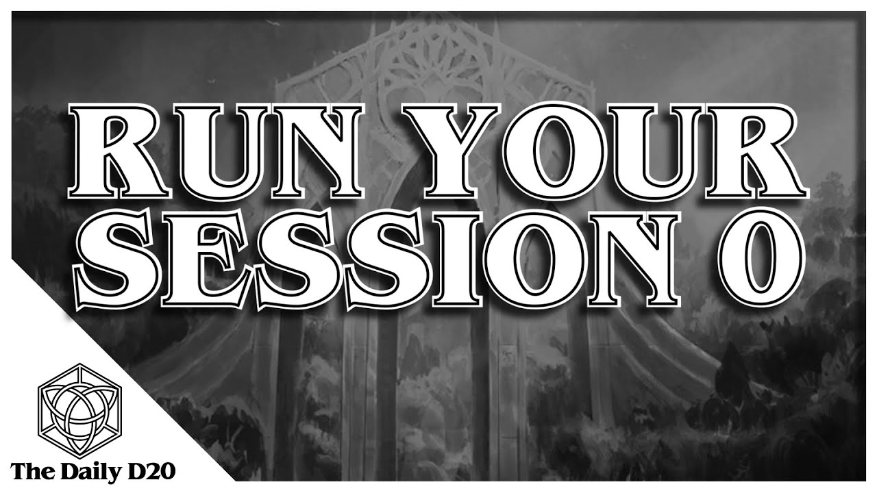 The Very First Game Session, How to run an RPG - YouTube